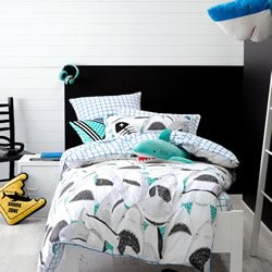 Fin Quilt Cover Set by Hiccups – Cottonbox Pty Ltd