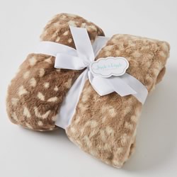 Doe Print Faux Fur Baby Blanket 3 PACK (80 x 100cm) by Jiggle & Giggle ...