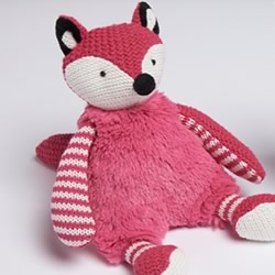 Pink Fox Plush Soft Toy by Jiggle & Giggle – Cottonbox Pty Ltd