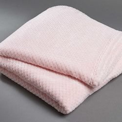 Popcorn Fleece Pink Throw by Jiggle & Giggle – Cottonbox Pty Ltd