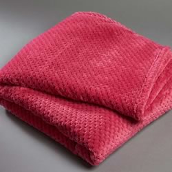 Popcorn Fleece Raspberry Throw by Jiggle & Giggle – Cottonbox Pty Ltd