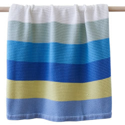 Funky Stripe Blue Blanket (76 x 100cm) by Linens n Things – Cottonbox ...