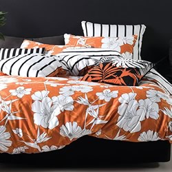 Dawn Orange Quilt Cover Set by Linen House – Cottonbox Pty Ltd