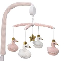 Swan Princess Musical Cot Mobile by Living Textiles – Cottonbox Pty Ltd