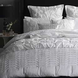 Francesca White Quilt Cover Set by Logan & Mason – Cottonbox Pty Ltd
