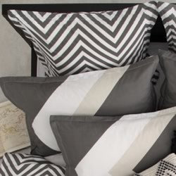 Marley Stone European Pillowcase by Logan & Mason – Cottonbox Pty Ltd