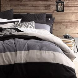Morrison Smoke Quilt Cover Set by Logan & Mason – Cottonbox Pty Ltd