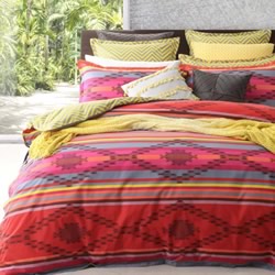 Pancho Chilli Quilt Cover Set by Logan & Mason – Cottonbox Pty Ltd
