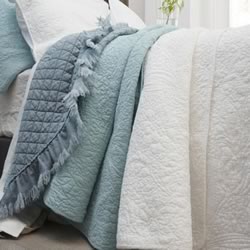 Monet White Cotton Coverlet Set by Macey & Moore – Cottonbox Pty Ltd