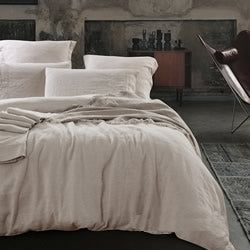 Pure French Linen Natural Quilt Cover Set by Macey & Moore – Cottonbox ...