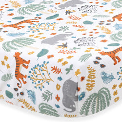 Boho Safari Cot Fitted Sheet by Peanut Shell – Cottonbox Pty Ltd