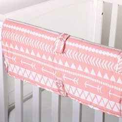Coral Tribal Cot Rail Guard by Peanut Shell – Cottonbox Pty Ltd