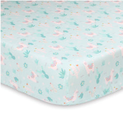 Little Llama Cot Fitted Sheet LLAMA PRINT by Peanut Shell – Cottonbox ...
