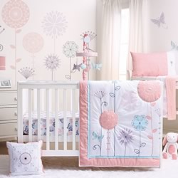 Wild Flower 5 PIECE COT SET by Peanut Shell – Cottonbox Pty Ltd