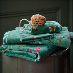 Les Fleurs Green Towel by Pip Studio – Cottonbox Pty Ltd