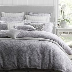 Thea Silver Quilt Cover Set by Private collection – Cottonbox Pty Ltd